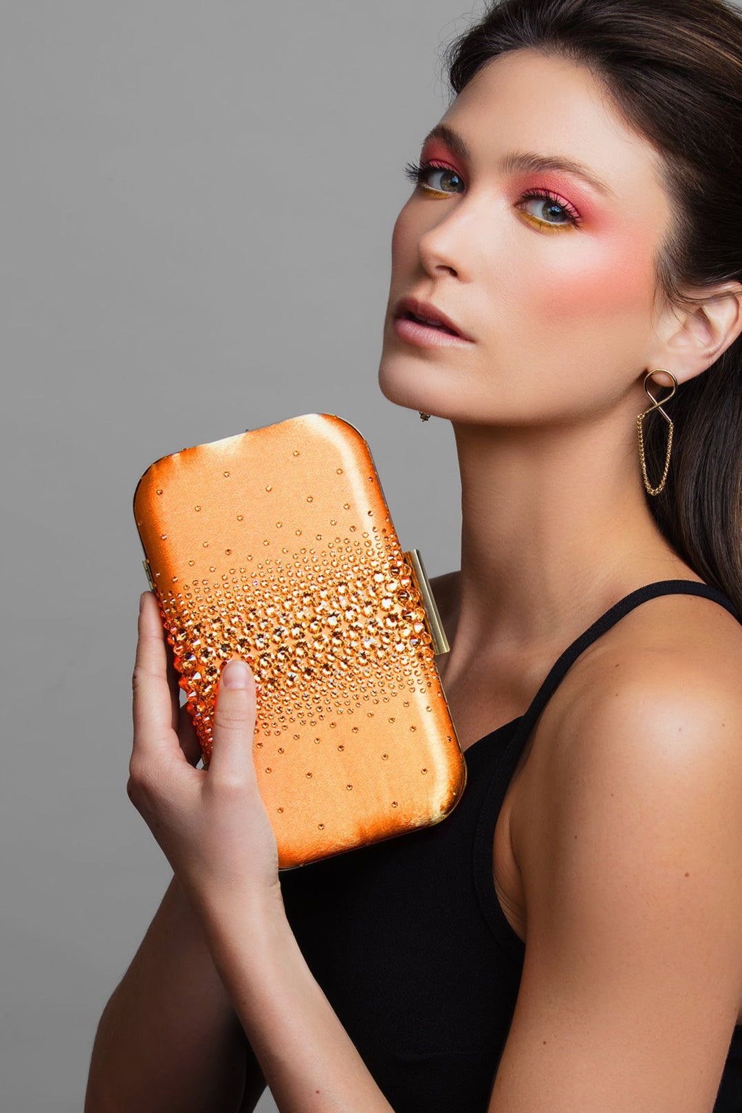 Taylor Swift Inspired Orange Crystal Clutch – Life of a Show Girl Glam ...
